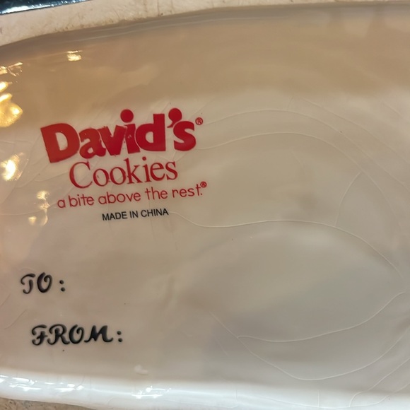 Davids Cookie | Storage & Organization | Vtg Davids Cookie Porcelain ...